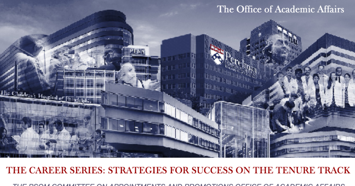[Original size] [Original size] Tenure Track Strategies for Success Website